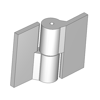 8" x 8 1/4" heavy duty surface mount hinges for vault doors – Kiesler ...